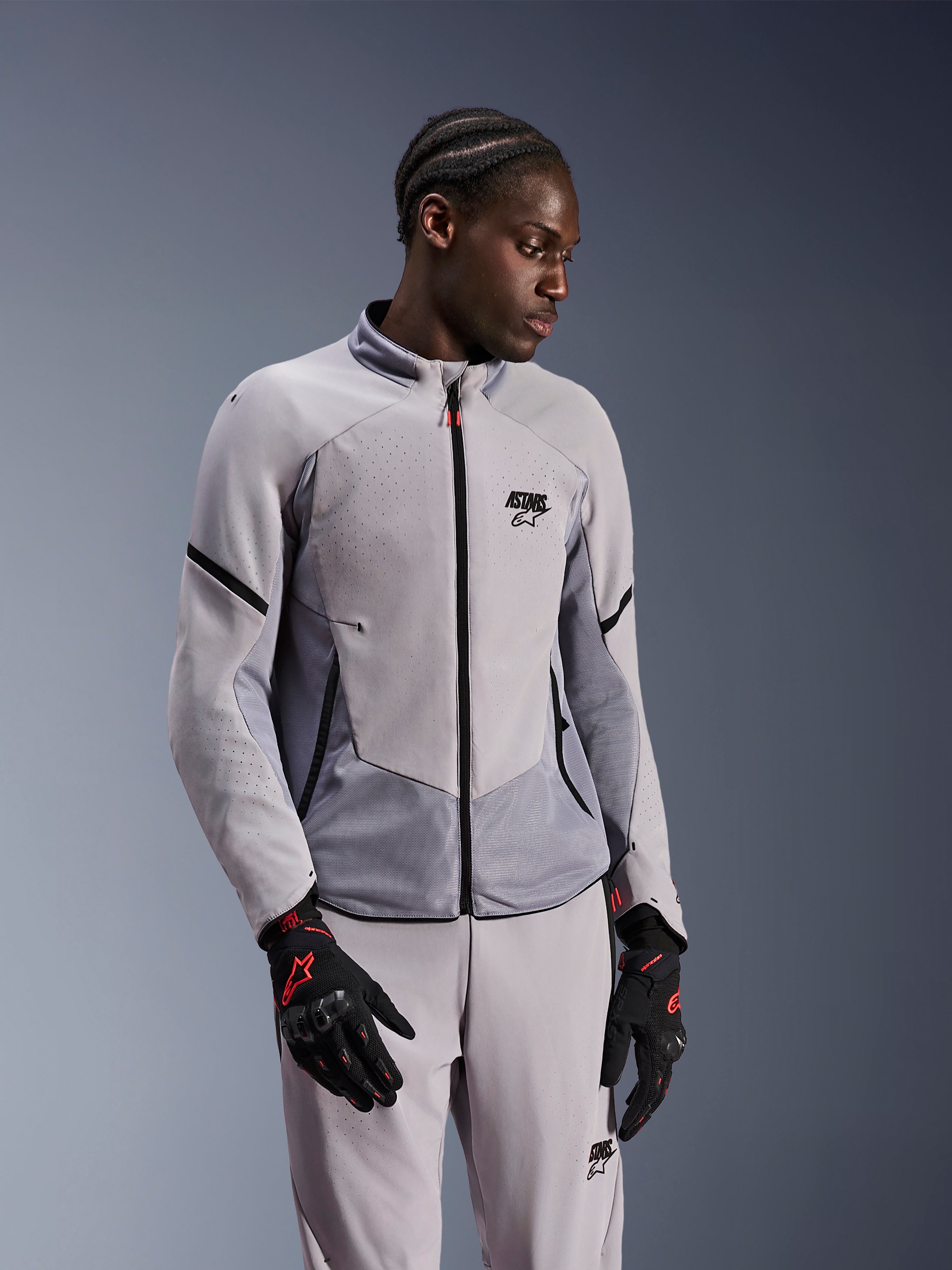 Aeroshell Airflow - Gray Motorcycle Jacke | Alpinestars®